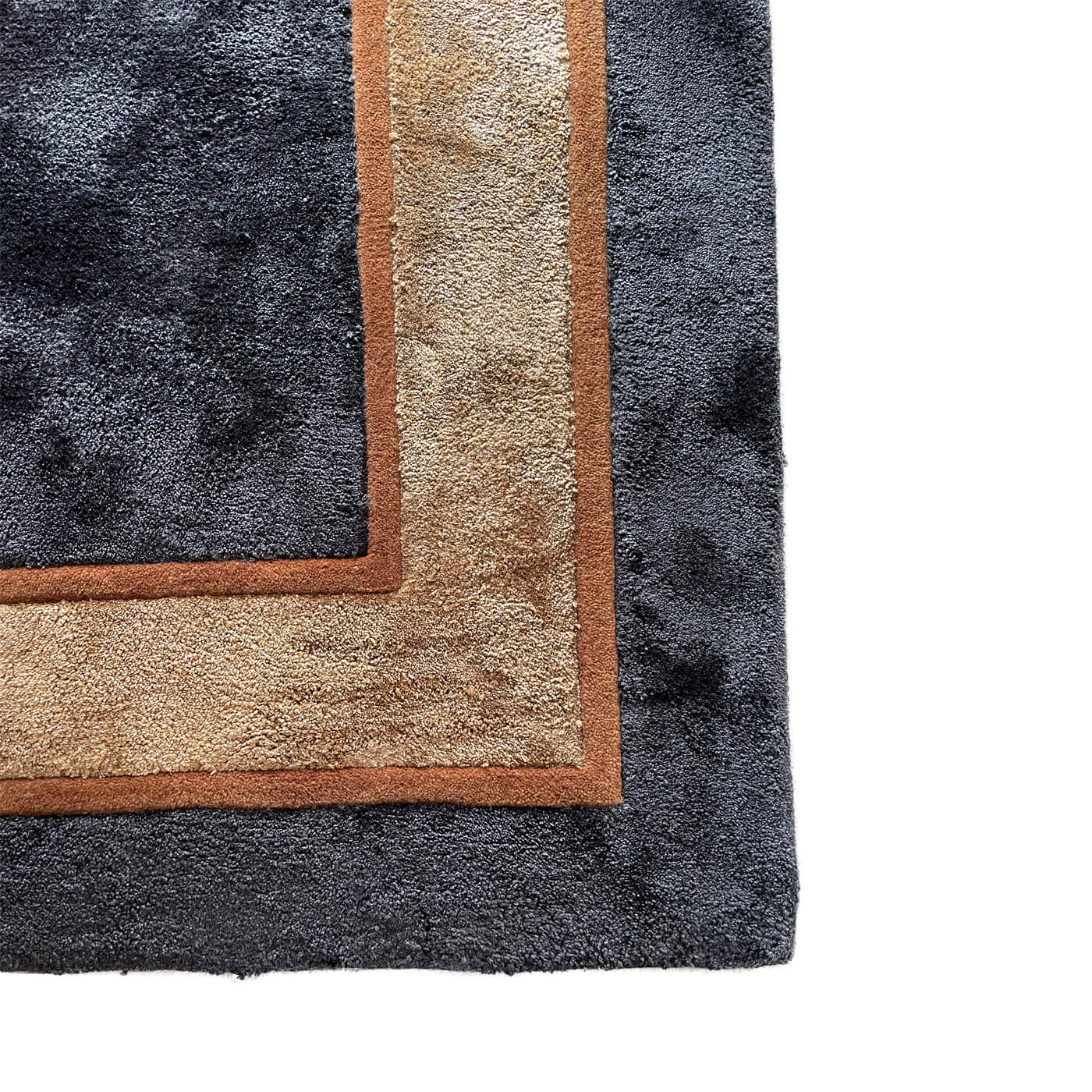 Black and Caramel Rug