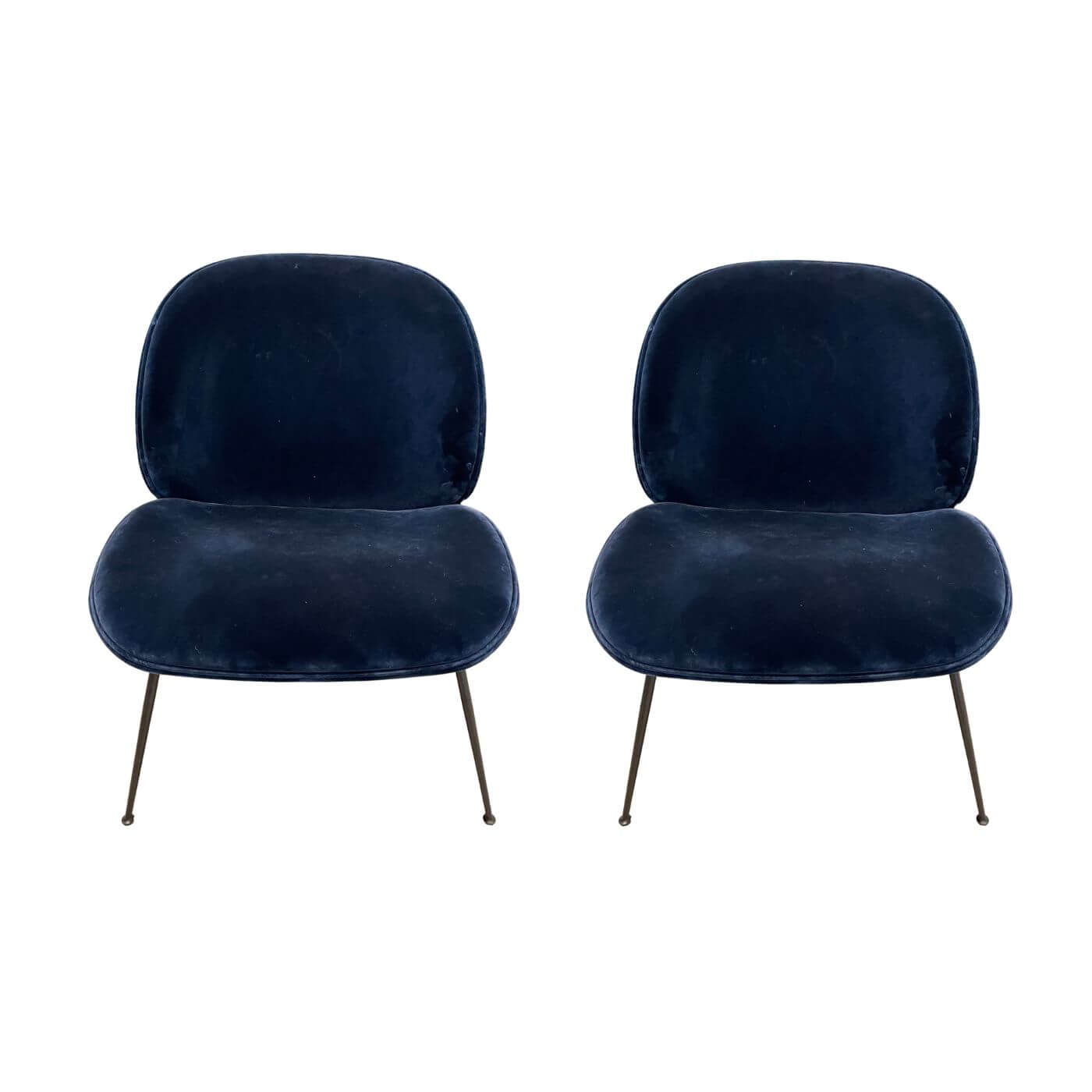 Gubi Beetle Lounge Chairs, Pair