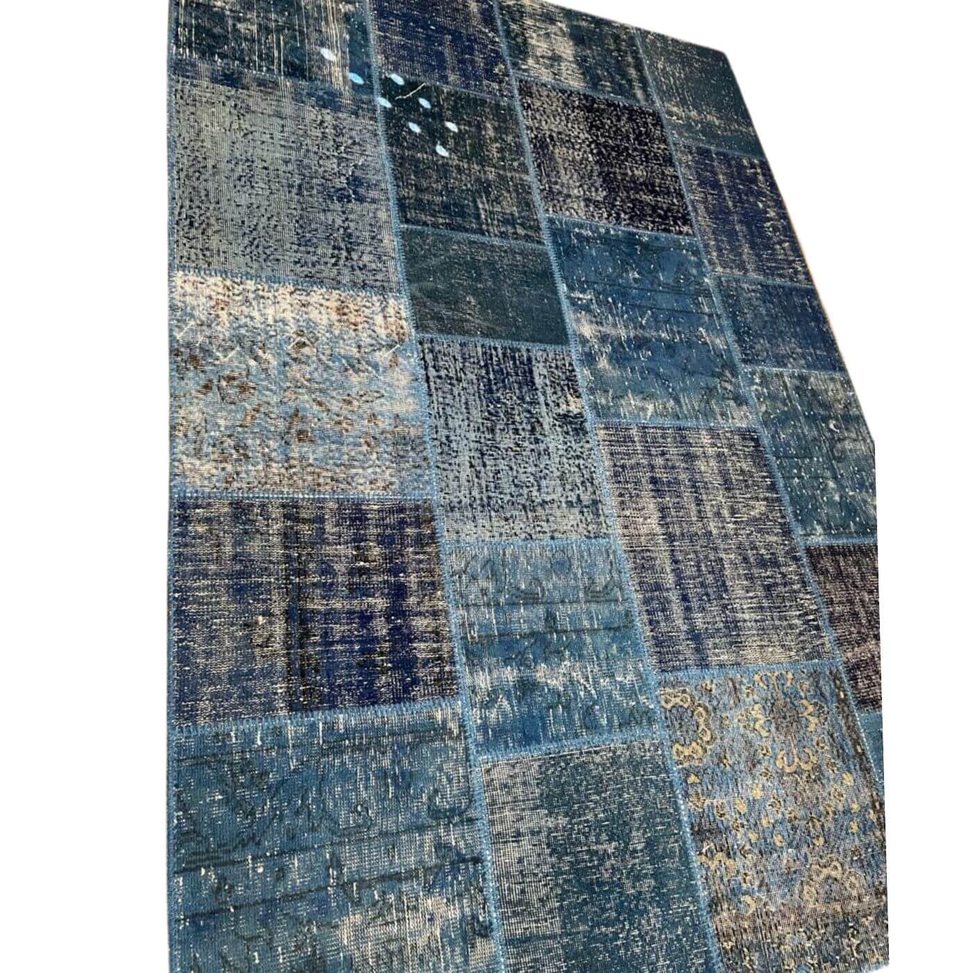 Hali Rug - PATCH Vintage Maze Blue