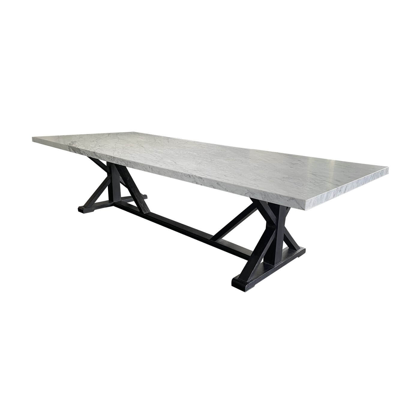 Marble Dining Table with Pedestal Base