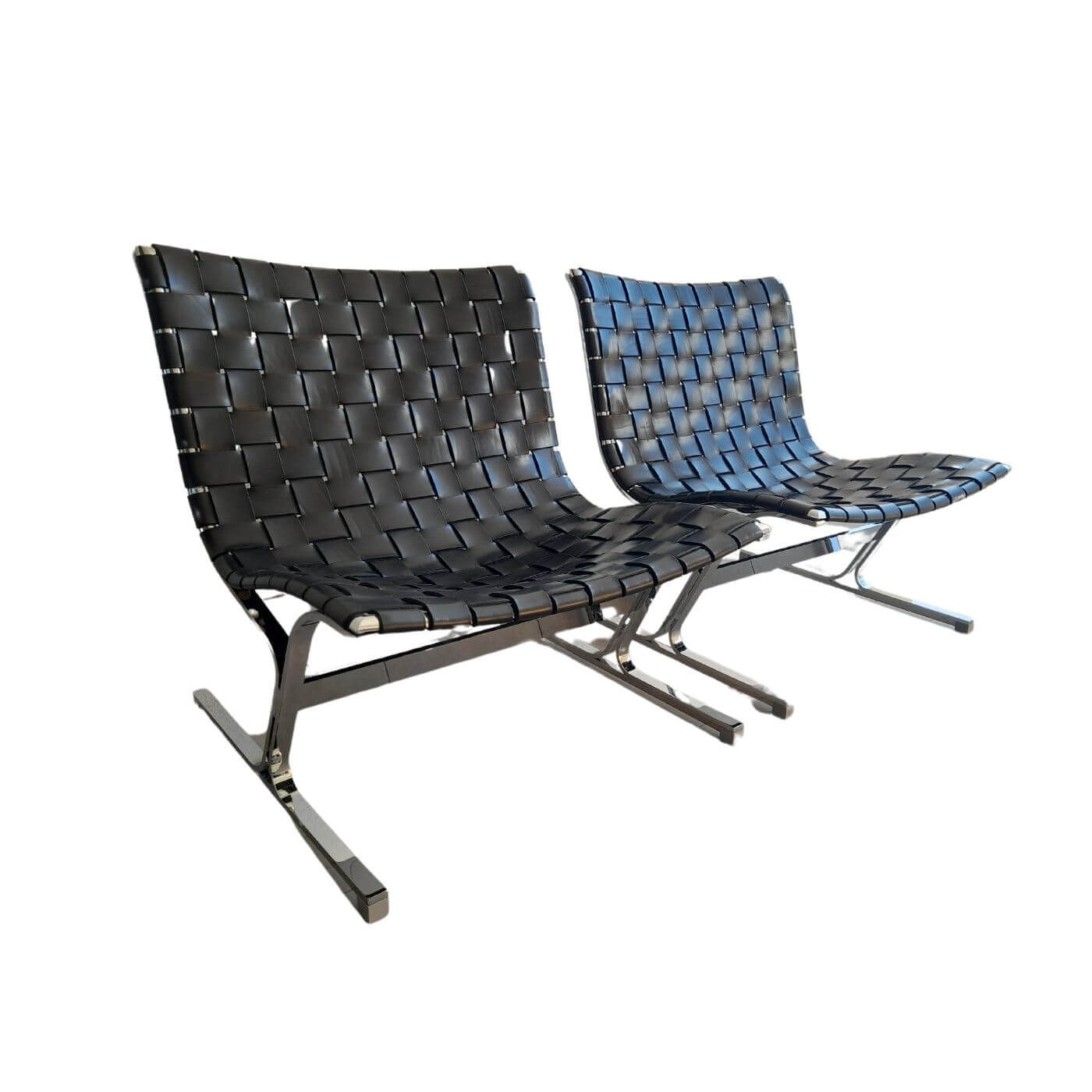 PLR1 LUAR Lounge Chairs, pair