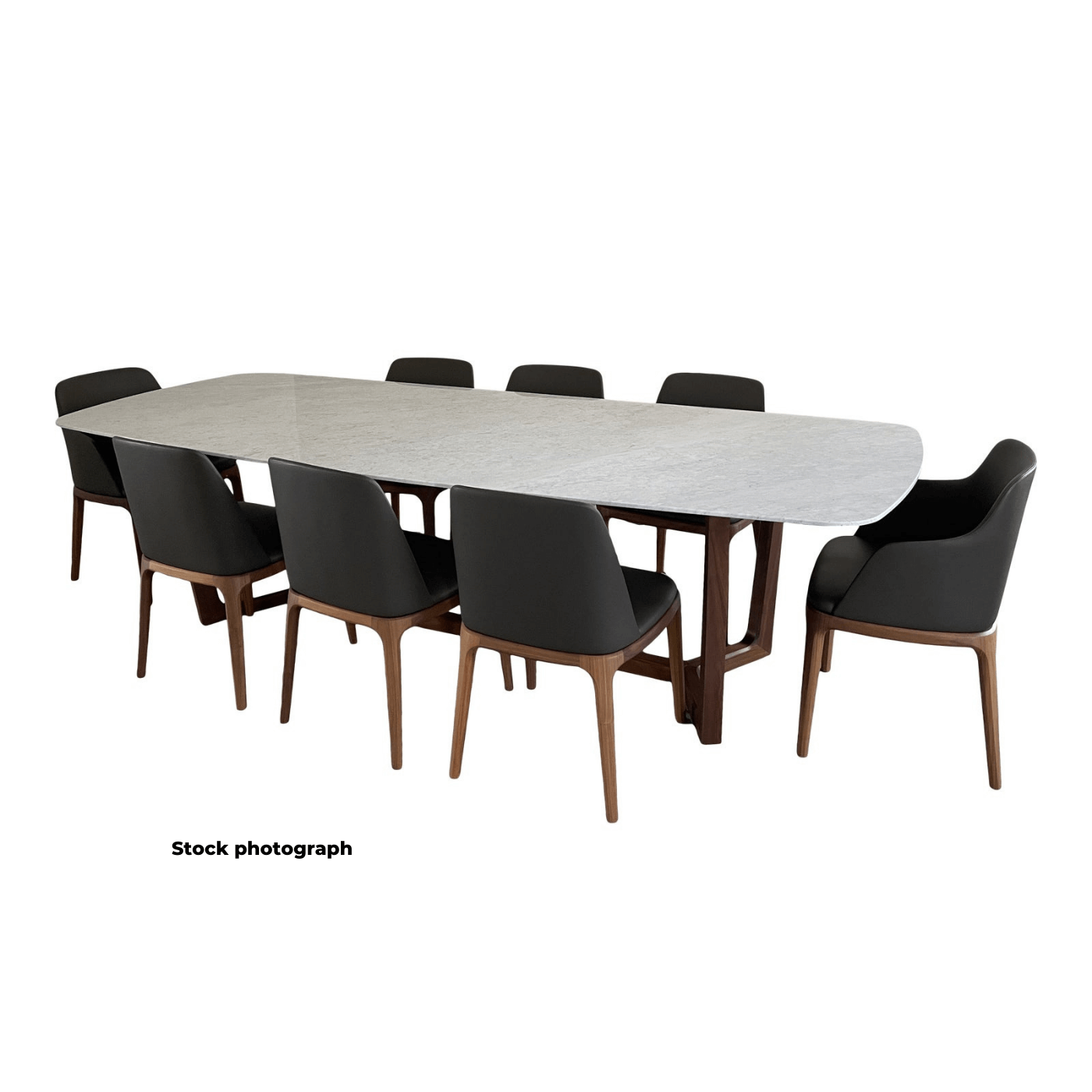 Poliform Concorde Marble Table & Grace Chairs