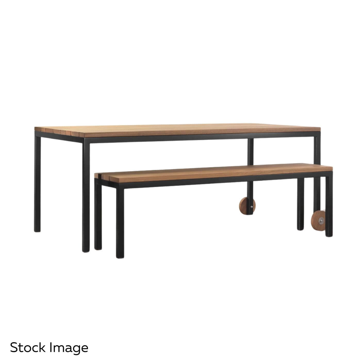Tait Linear Outdoor Dining Table + Bench