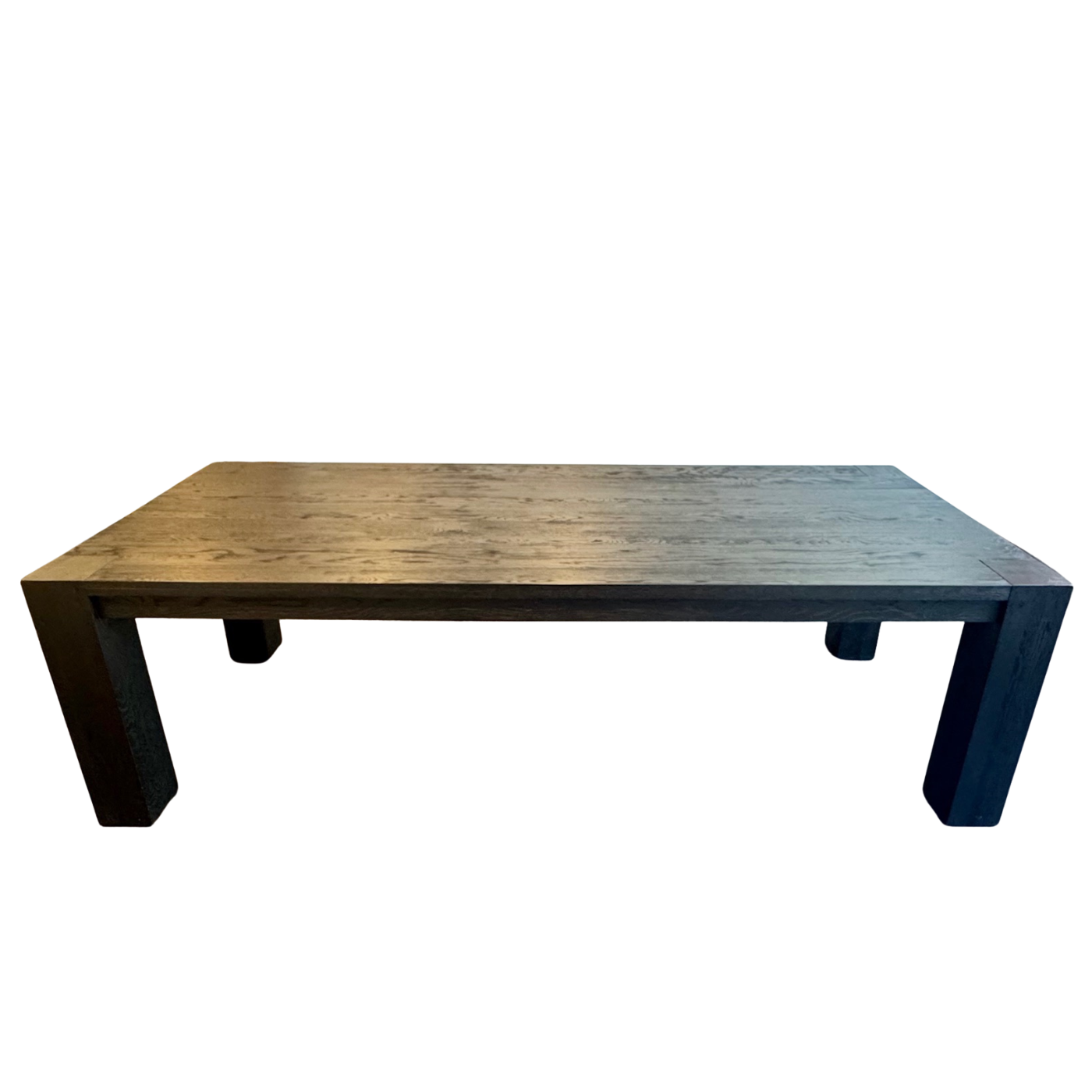Coco Republic Block Dining Table in Drifted Black Oak