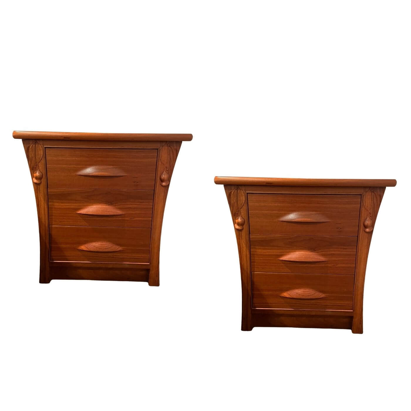 Handcrafted Jarrah Bedside Tables x2