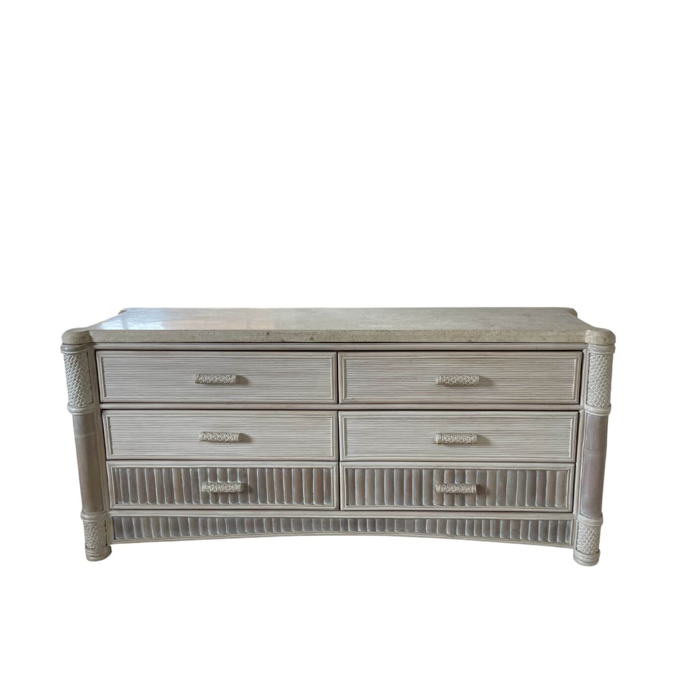 Split Bamboo Stone Topped Drawers