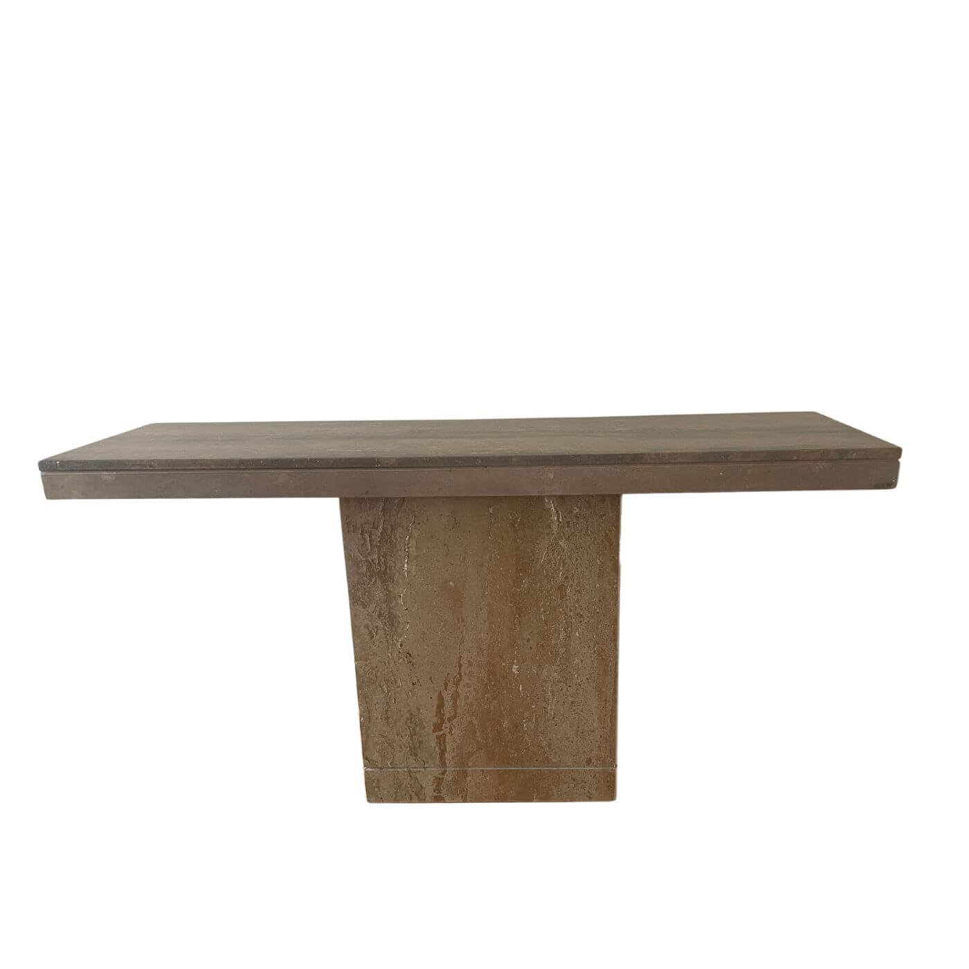 Italian Travertine Console Table